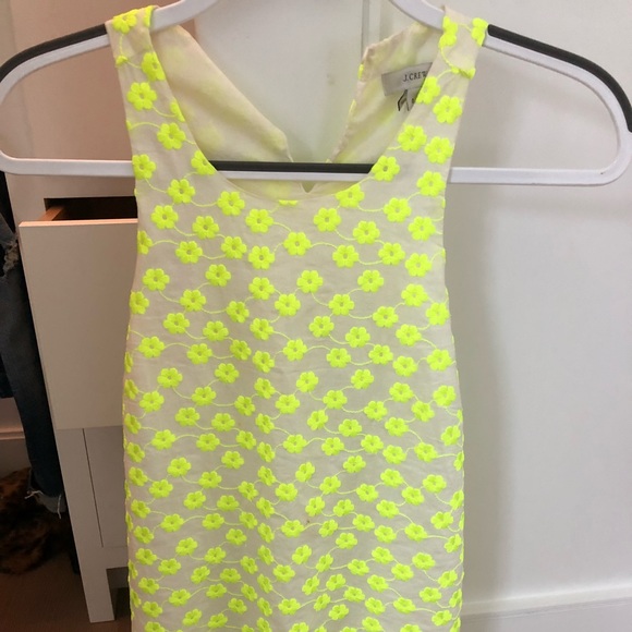 J. Crew | Tops | Jcrew Neon Yellow Floral Top | Poshmark